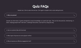 Quiz CSS Templates | Nicepage
