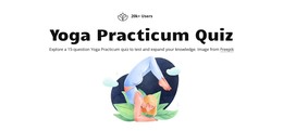 Yoga practicum quiz - Landing Page by Nicepage