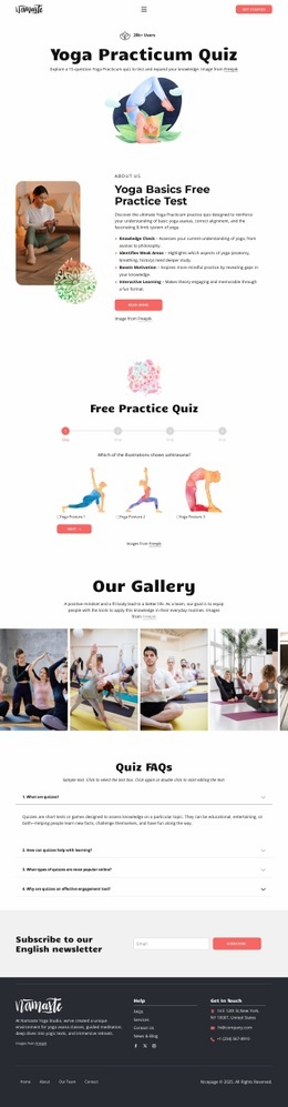 Quiz Web Page Designs | Nicepage
