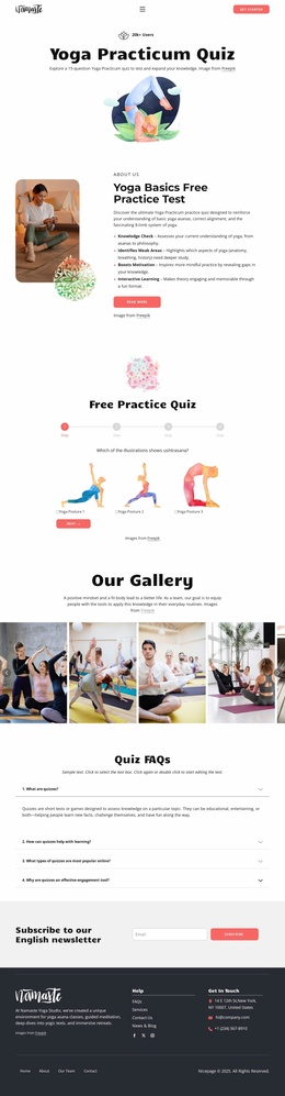 Quiz Website Templates | Nicepage