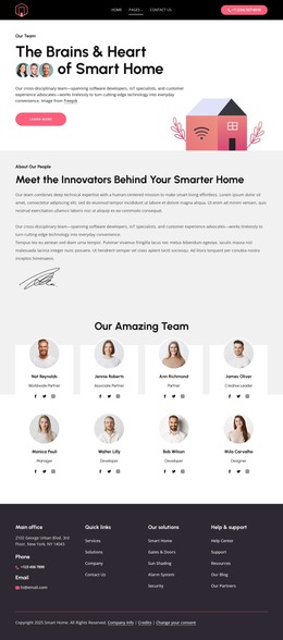 Tech-powered home control - HTML Template by Nicepage