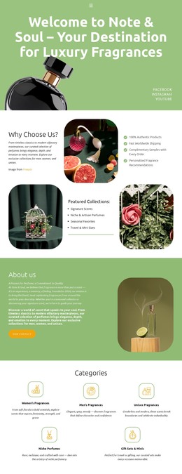 Elegance in Every Bottle - Website Template by Nicepage