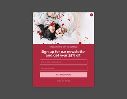 Get your 25% off - CSS Template by Nicepage