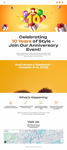 Announcement Website Designs | Nicepage