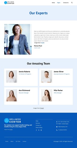 Stress reduction techniques - HTML Template by Nicepage