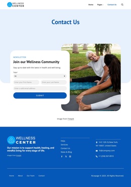 190 Contact Page Templates | Nicepage