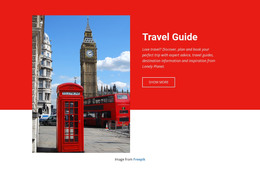 Travel guide - One Page Template by Nicepage
