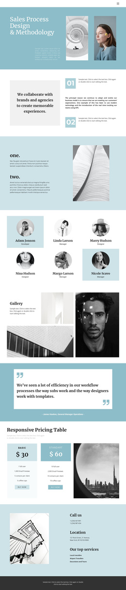 We create beautiful websites - Template by Nicepage