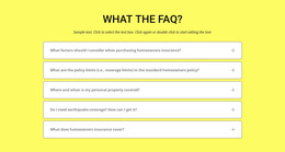 FAQ Website Templates | Nicepage