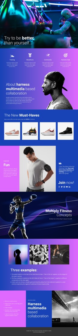 890 Sports CSS Templates | Nicepage
