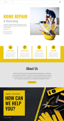 Home renovating technology - HTML Template by Nicepage