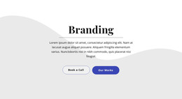 Text with two buttons - Website Template by Nicepage
