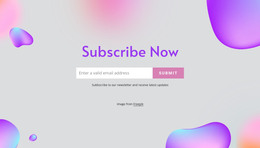 Subscribe form on abstract background - Website Template by Nicepage
