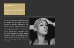 Biografie des italienischen Models – HTML-Vorlage von Nicepage