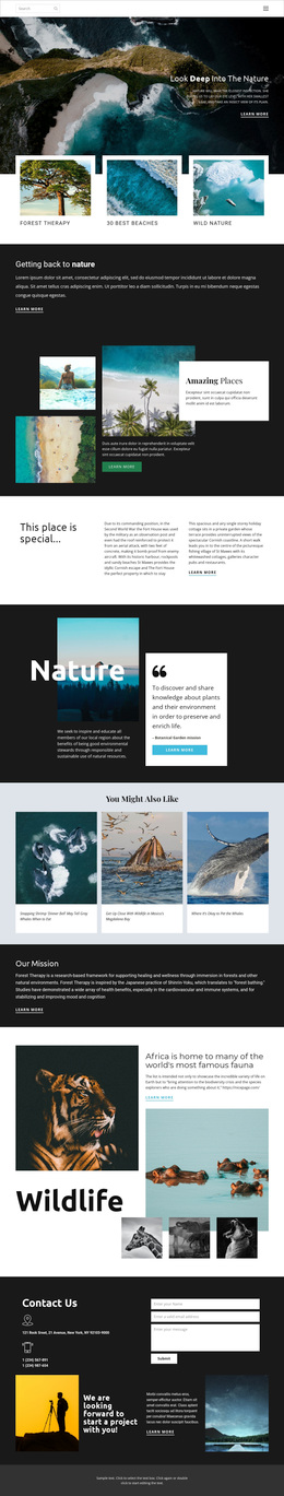 350 Nature Templates | Nicepage