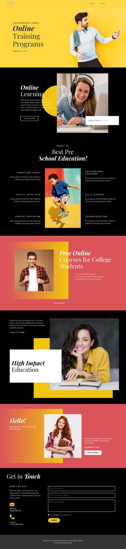 520 Education CSS Templates | Nicepage