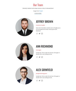 Our team of competent experienced employees - CSS Template by Nicepage