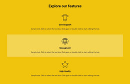 Features list - Website Template by Nicepage