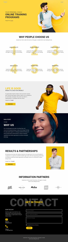 Achievement Website Designs | Nicepage