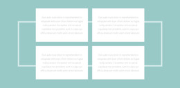 Four texts and a border - Website Template by Nicepage