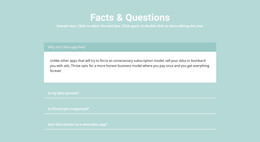 Important questions - Website Template by Nicepage