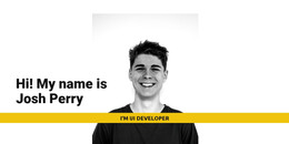 I'm Josh Perry - HTML Template by Nicepage
