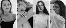 Beautiful top models - Website Mockup by Nicepage