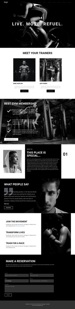 Convenient personal training programs - HTML Template by Nicepage