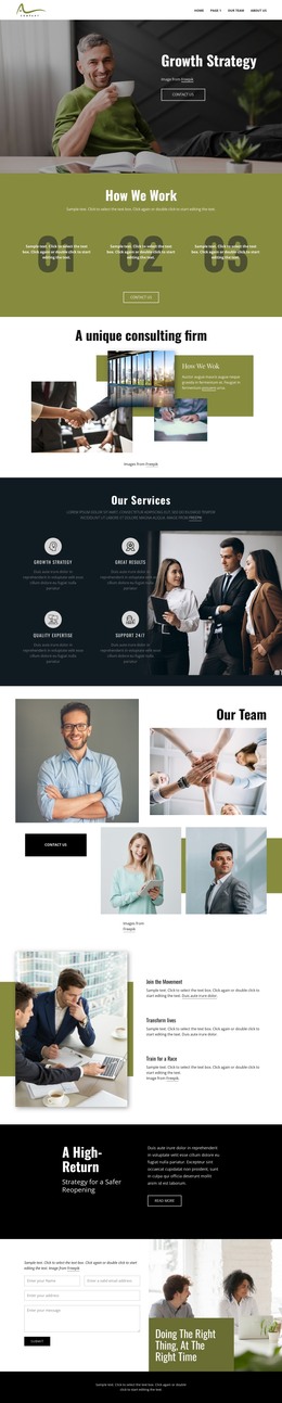 Comprehensive financial planning - HTML Template by Nicepage