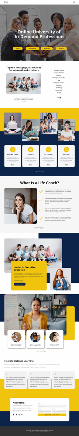 520 Education Website Templates | Nicepage
